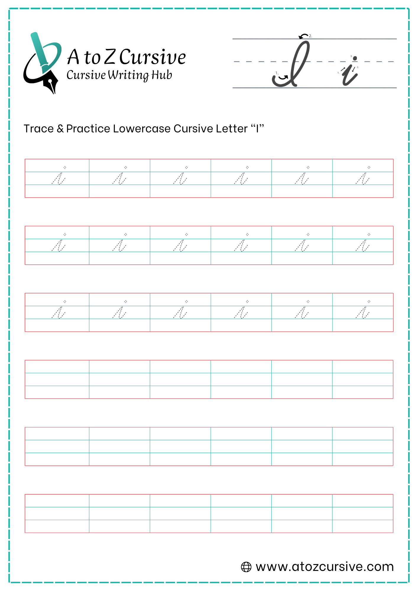 Cursive I: Tutorial and Worksheets